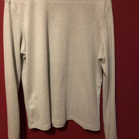 White Stag | Tops | White Stag Silver Turtleneck Size Large | Poshmark